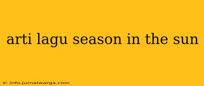 arti lagu season in the sun