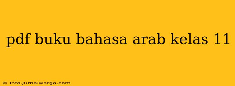 pdf buku bahasa arab kelas 11