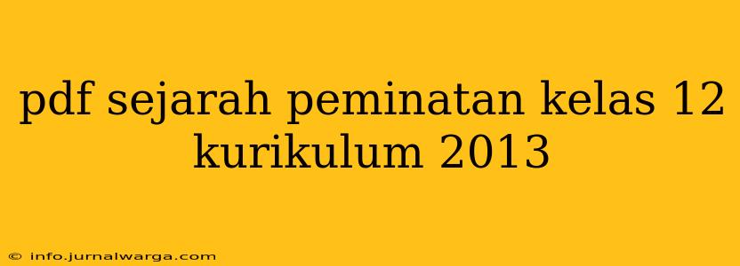 pdf sejarah peminatan kelas 12 kurikulum 2013