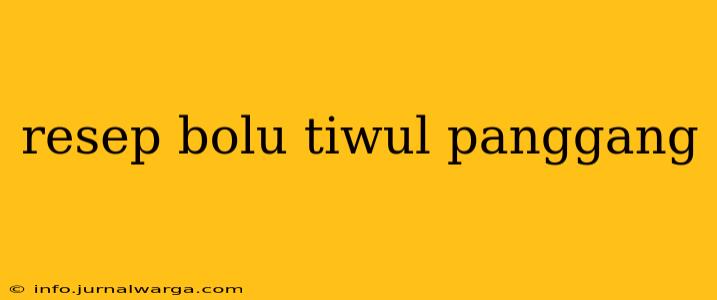 resep bolu tiwul panggang