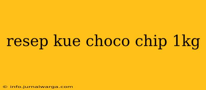 resep kue choco chip 1kg