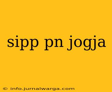 sipp pn jogja